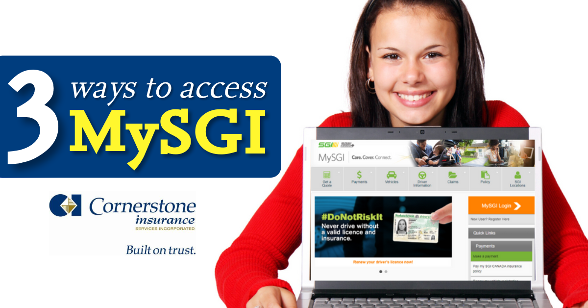 Cornerstone Insurance 3 Ways to Access MySGI
